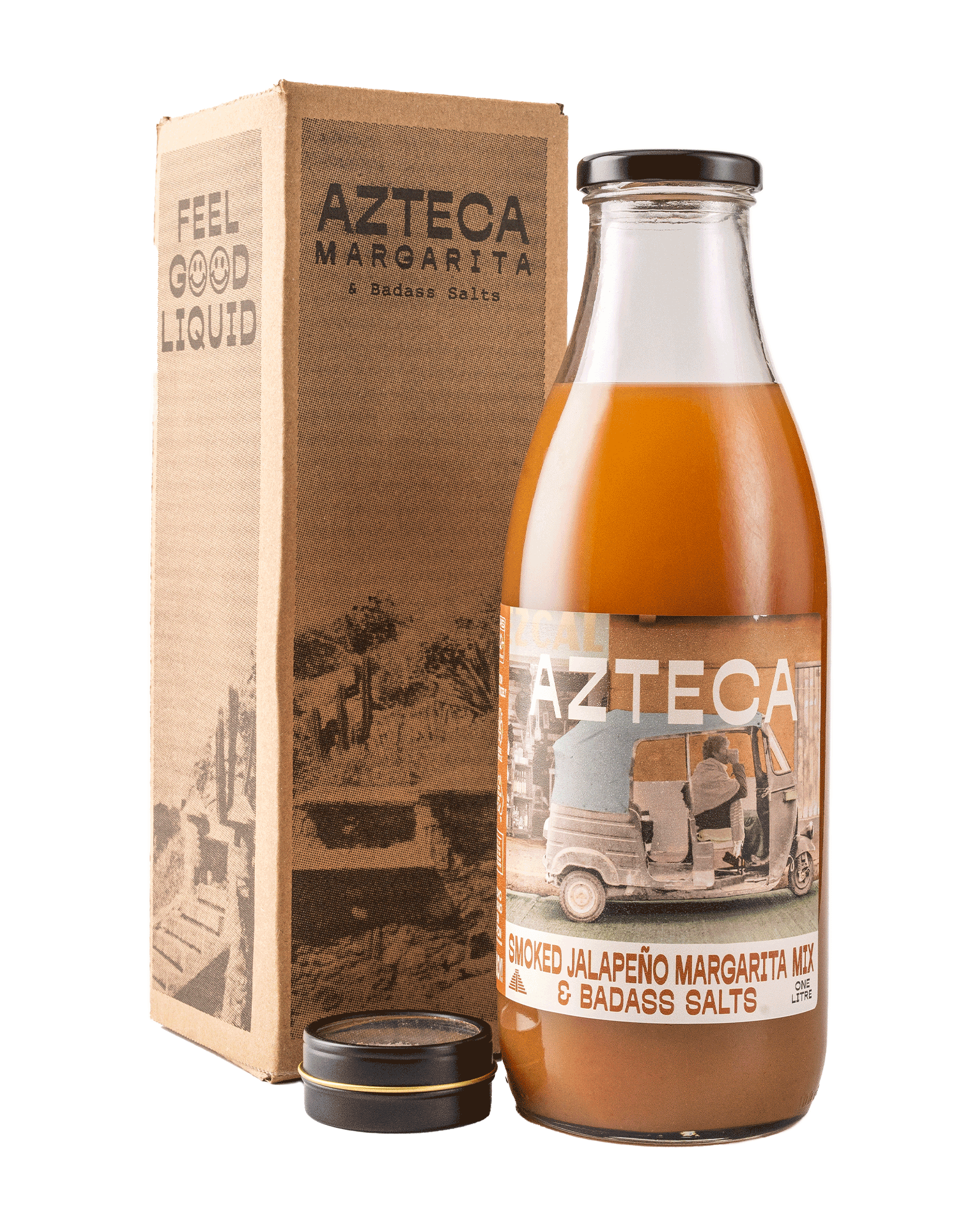 Smoked Jalepeno Margarita Mix & Badass Salts | Azteca Margarita
